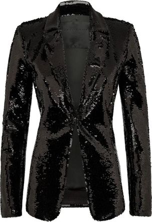 Philipp Plein Femme, Vestes, Noir, Taille: 42 FR Blazer &agrave; Pailettes