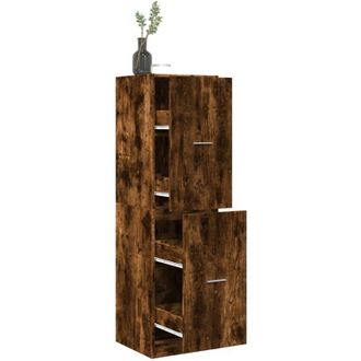 vidaXL Armoire dapothicaire ch&ecirc;ne fum&eacute; 40x41x144,5 cm bois ing&eacute;nierie - Vidaxl