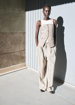 Mango Haut bustier boutons gris clair/pastel - Femme - XS - MANGO