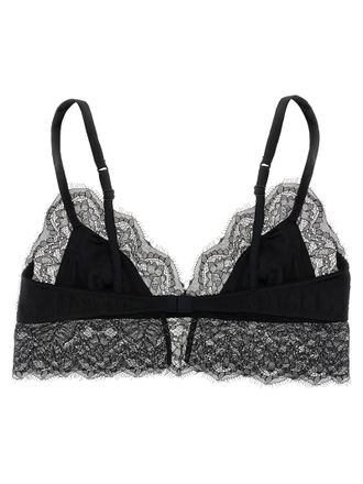 Dolce & Gabbana Womens Black Silk Bra Clothing