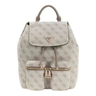 Guess Manhattan II Flap Rucksack - - Bags - Damen - Beige - ONE SIZE
