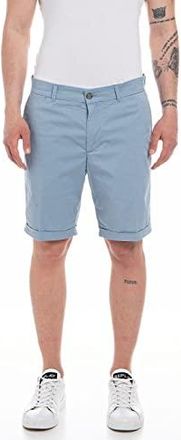 Replay M9898 Bermudas, Acier 388 Bleu, 29W Homme