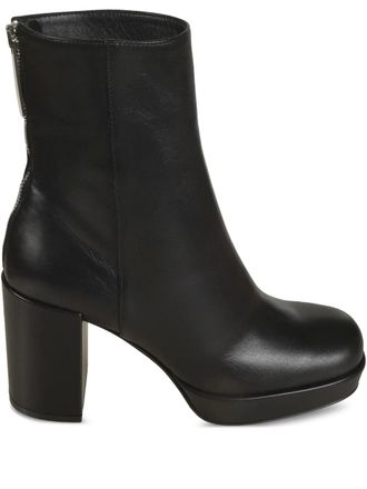 Sergio Rossi bottines zippées à plateforme 75 mm - Noir