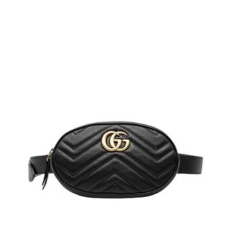 Gucci Pre-owned Gesteppte Leder G&uuml;rteltasche - - Pre-owned - Damen - Schwarzk - ONE SIZE