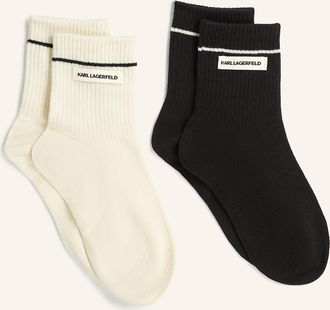 Karl Lagerfeld 2er-Pack Socken schwarz
