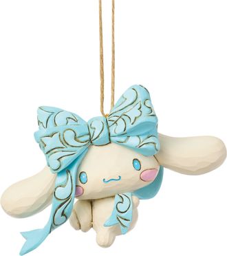 Enesco Sanrio by Jim Shore Hello Kitty Cinnamoroll mit gro&szlig;er Schleife, H&auml;ngeornament, 8,9 cm, Mehrfarbig