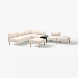 IKEA LILLEHEM 6er-Sitzelement mit Ablage