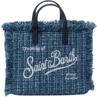 MC2 Saint Barth Vanity Mini Tweed - - Bags - Damen - Blau - ONE SIZE