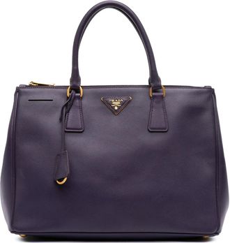 Prada Hobo Bags - Medium Saffiano Lux Galleria Double Zip Satchel - Gr. unisize - in Orange - für Damen