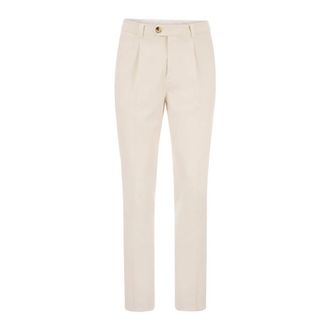 Brunello Cucinelli Slim-fit Hose - - Trousers - Herren - Wei&szlig; - L
