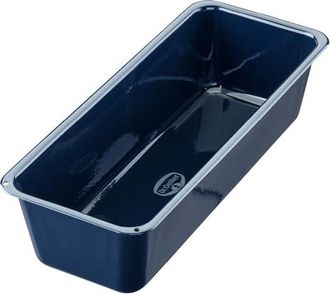 Dr. Oetker Kastenform 30 cm Back-Liebe Emaille - Schnitt- & kratzfeste Backform mit Emaille Beschichtung - 30er Kasten Brotbackform in Dunkelblau