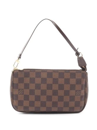 Louis Vuitton 2006 mini Damier Ebene Pochette Accessoires Handtasche - Braun