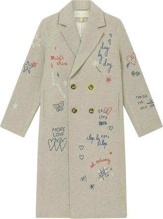 Mira Mikati Mantel mit grafischem Print - Grau