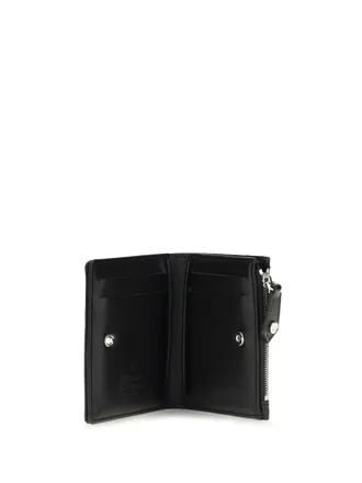 Vivienne Westwood Slim Flap Card Holder - Black