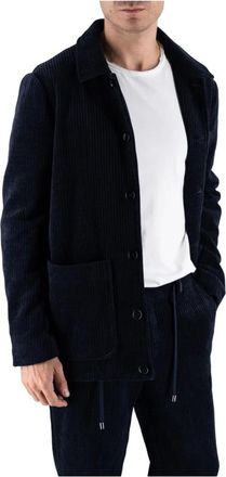 Distretto12 Distretto12, Homme, Vestes, Bleu, Taille: 2XL Shirt Jacket Torino