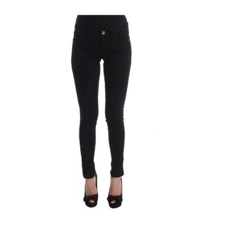 Costume National Schwarze Slim Fit Designer Jeans - - Jeans - Damen - Schwarzk - W26