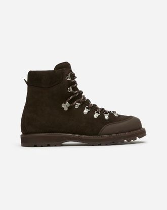 Arket Wanderstiefel Aus Veloursleder -Braun