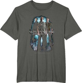 SuperNatural T-Shirt f&uuml;r Erwachsene und Unisex-Fans in Schwarz, Kurzarm, Regular Passform, Klein (US)