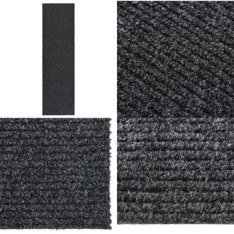vidaXL Vidaxl - Schmutzfangl&auml;ufer 100x350 cm Anthrazit - Schmutzfangmatte - Laufmatte - Flurmatten - Treppenlaufmatte - Anthrazit - Home & Living