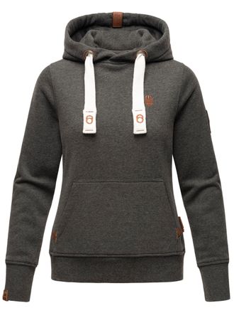 Navahoo Damen Hoodie Damlaa - Warmer Kapuzenpullover mit Hohem Kragen