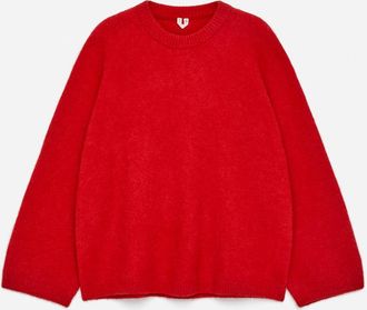 Arket Pullover Aus Alpakawolle Und Wolle -Rot