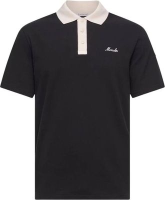 Moncler L1091 Polo Shirt - - Tops - Herren - Schwarzk - 2XL