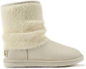 Australia Luxe Fame Short White Ankle Boots