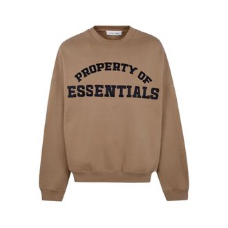 Fear of God Property Lounge Crewneck - - Sweatshirts & Hoodies - Herren - Braun - 2XL