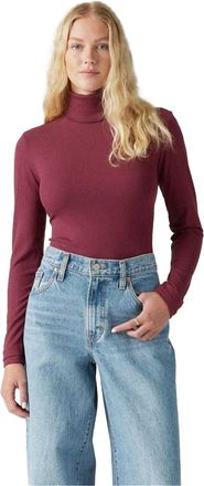 Levi's Rollkragen f&uuml;r Damen, Schmal (Burgunderrot)