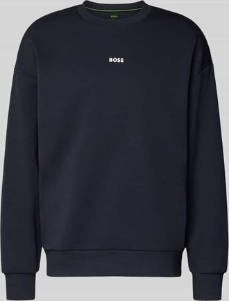 HUGO BOSS Regular Fit Sweatshirt aus Baumwoll-Mix Modell STENSON
