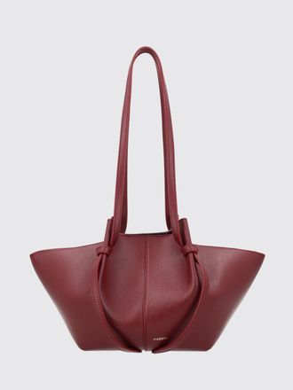 Yuzefi Mochi Ausgestellte Schultertasche aus Glattleder