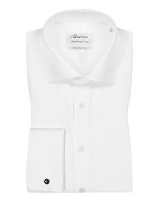 Stenstr&ouml;ms Extralanges Hemd mit Umschlagmanschette und Kentkragen, Regular in