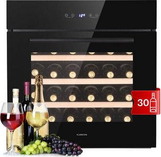 Klarstein Klarstein Weink&uuml;hlschrank, 1 Zonen Getr&auml;nkek&uuml;hlschrank Klein, Kleiner Weinschrank, Wein-K&uuml;hlschrank Klein mit Glast&uuml;r, Indoor/Outdoor