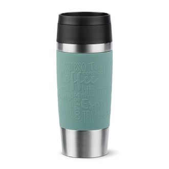 Emsa N20210 Travel Mug Classic Isolierbecher 0,36 Liter | neuer Komfort-Schraubverschluss | Edelstahl | 4h hei&szlig; und 8h kalt | 100% dicht | sp&uuml;lmaschinenfes