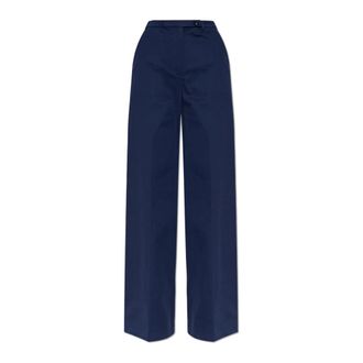 Emporio Armani Femme, Pantalons, Bleu, Taille: 38 FR Pantalon large