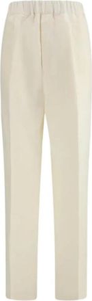 Laneus Femme, Pantalons, Blanc, Taille: 46 FR Pantalon &agrave; Pinces Avant