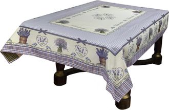 Generic Gobelin Tischdecke Lavendel Webdecke Jacquard