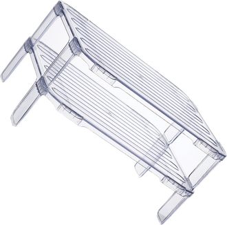 Amosfun 2 Stück Klappbares Stapelbares Teiliges Küchen und Hotpot Vorratsregal aus Bruchfestem Geruchsneutralem As Transparent für Haushalt Restaurant Partys 