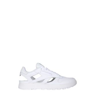Maison Margiela Homme, Chaussures, Blanc, Taille: 43 EU Baskets en cuir avec bout Tabi