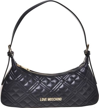 Love Moschino QUILTED PU SCHWARZ+GAL.GOLD, Schwarz, Einheitsgr&ouml;&szlig;e