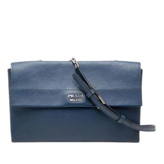 Prada Pre-owned Vintage Umh&auml;ngetasche - - Pre-owned - Damen - Blau - ONE SIZE