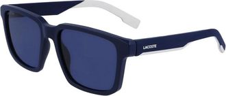 Lacoste Homme, Accessoires, Bleu, Taille: ONE Size Injected Frame Square Lunettes de soleil