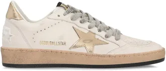 Golden Goose Womens Low-Top Sneakers With Vintage Effect White Cow Hide Trainers