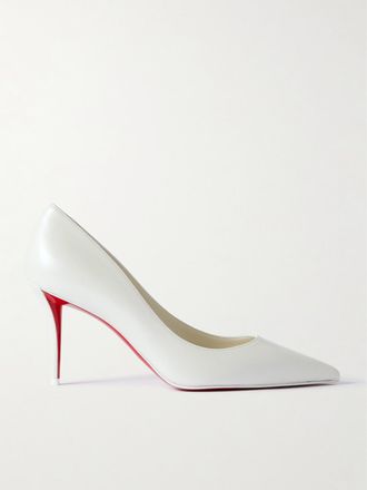 Christian Louboutin Miss Z 80 Pumps Aus Leder - Silber