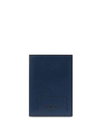 Lancel portefeuille pliant à logo embossé - Bleu