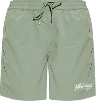 AllSaints Homme, Maillots de bain, Vert, Taille: XL Odyssey Slim Fit Swim Shorts