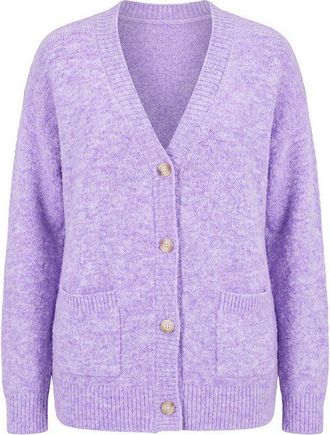 Ulla Popken Strickjacke Strickjacke Wollanteil kurz Langarm
