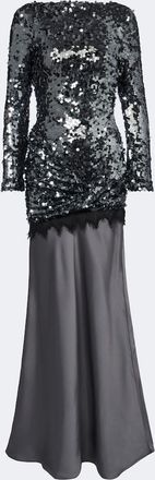 CHRISTOPHER ESBER Robe longue &agrave; sequins