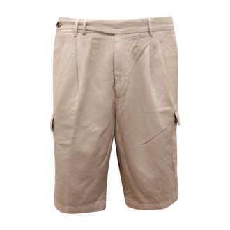 PT01 Pt01, Homme, Shorts, Beige, Taille: XL O6380 Bermuda Stretch Cotton Shorts