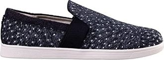 Spenco Baskets Santa Cruz en autruche pour femme, noir, 38.5 EU Large